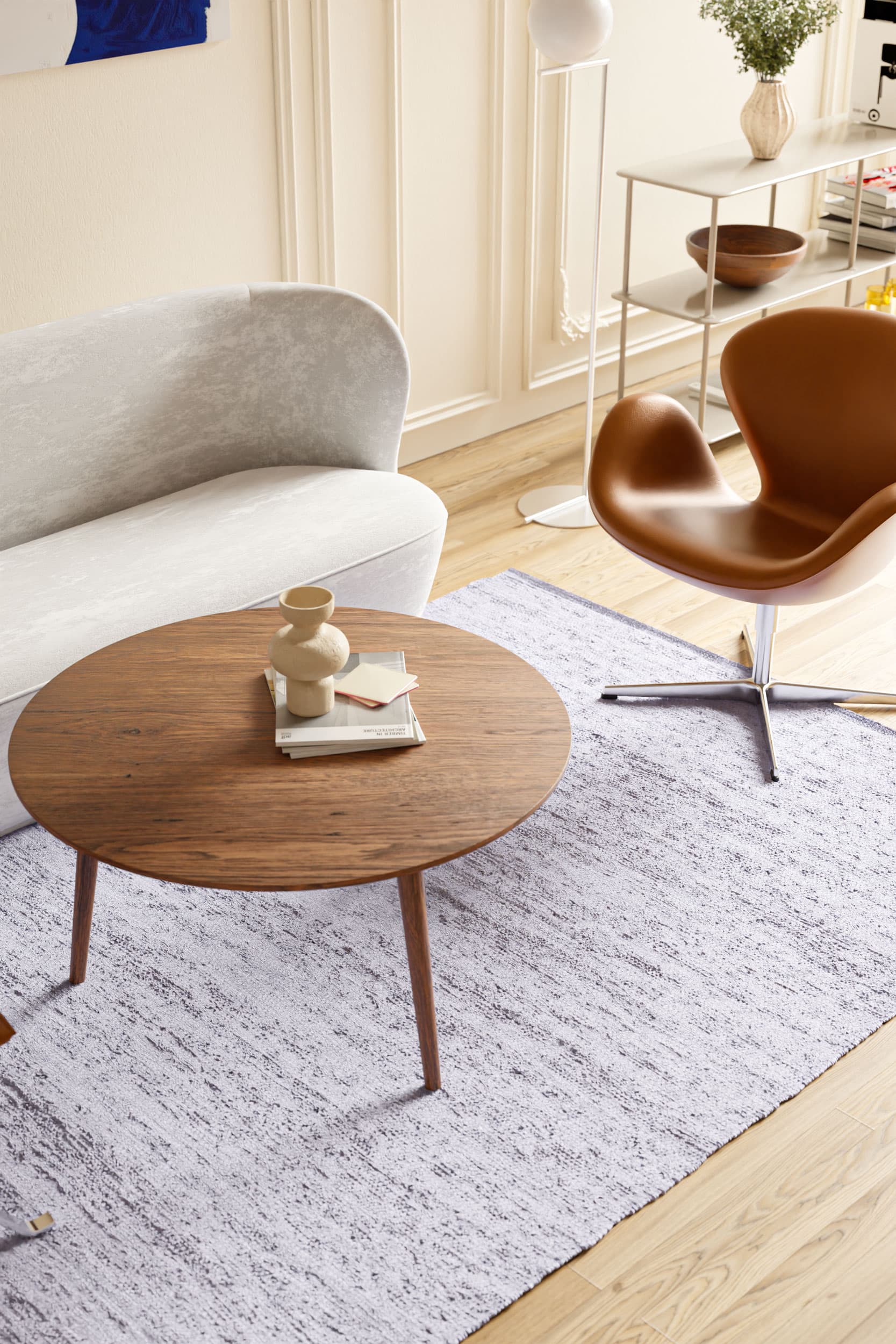 Cotton Rug, Lavender – RUG SOLID